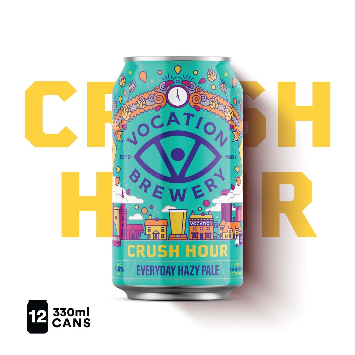 12PK Crush Hour | 4.6% Everyday Hazy Pale 330ml – Vocation Brewery