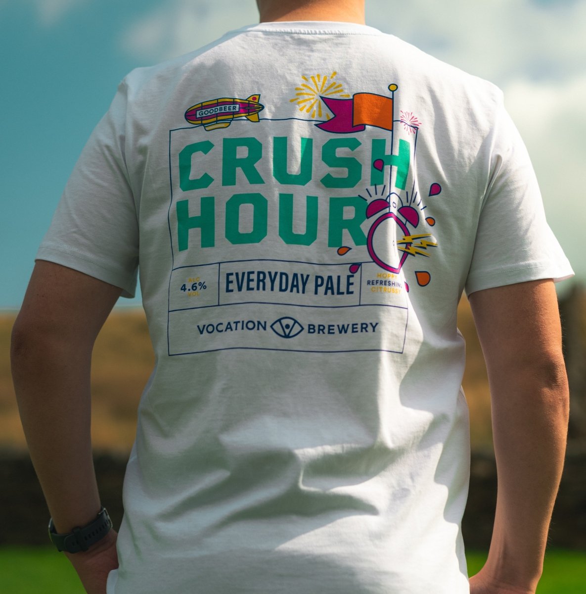 Crush Hour White T-Shirt – Vocation Brewery