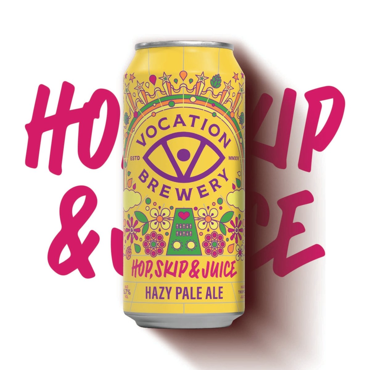 Hop, Skip & Juice | 5.7% Hazy Pale Ale 440ml – Vocation Brewery