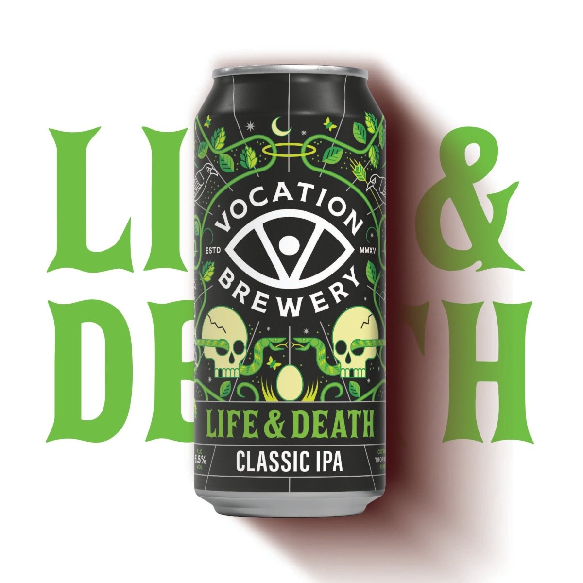 Life & Death 6.5% classic IPA from Vocation brewery 440ml – Vocation ...