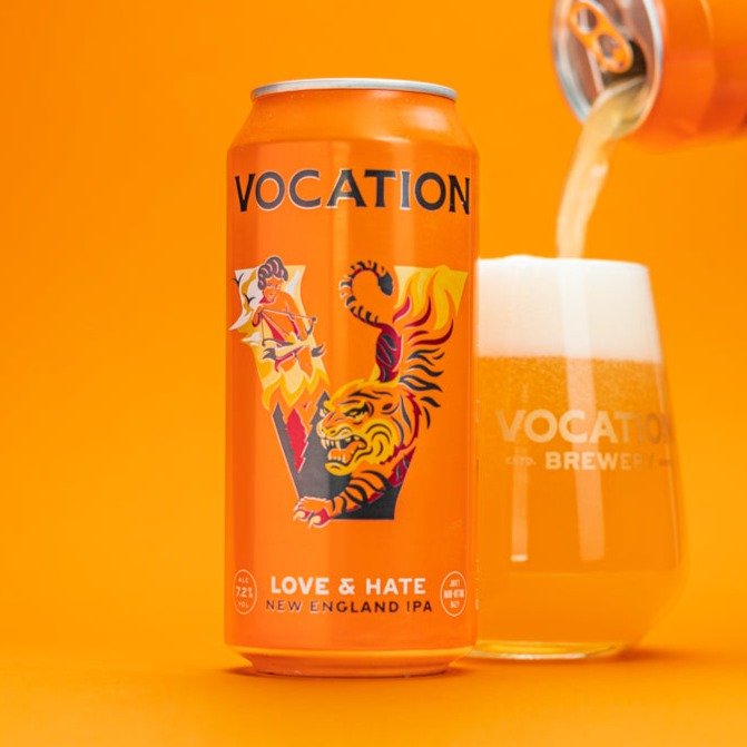 Love & Hate | 7.2% New England IPA 440ml – Vocation Brewery